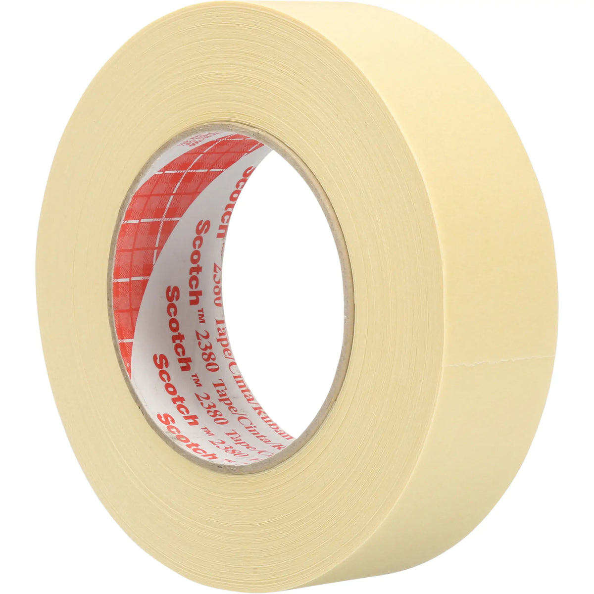 Performance Masking Tape, 36 mm (1-1/2") W x 55 m (180') L, Beige Roll ...