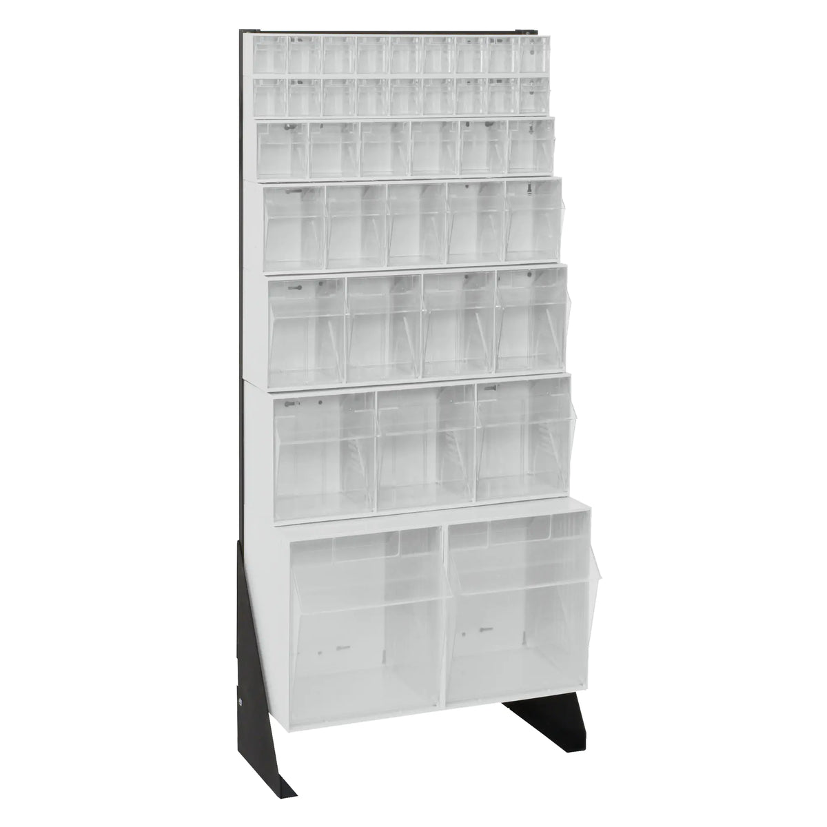 Tip-Out Bins Stand, 23-5/8" W x 8" D x 52" H, 38 Drawers Each ...