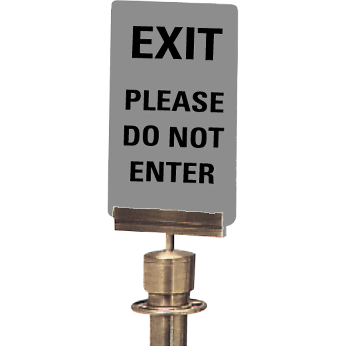 "Exit: Please Do Not Enter" Crowd Control Sign, 11" x 7", Plastic, Eng ...